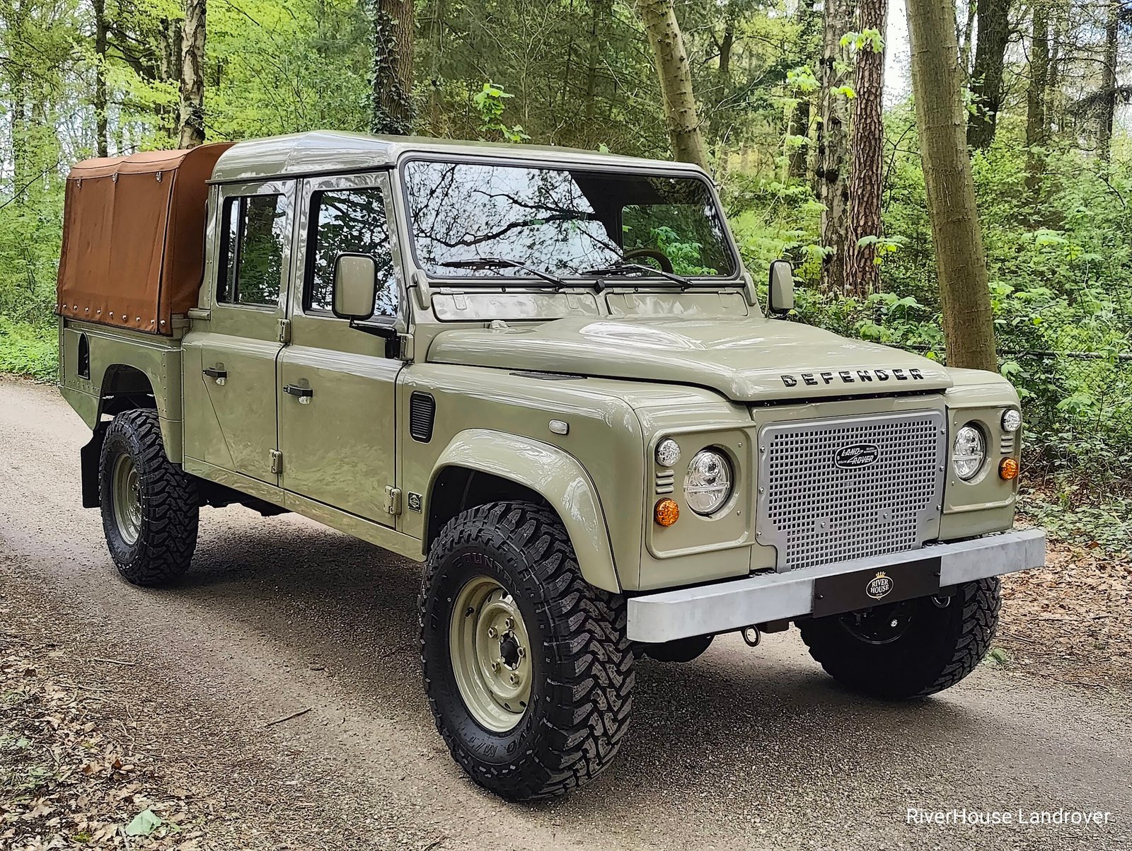 1998 LHD Defender 130 300 Tdi Pale Green - Riverhouse Landrover